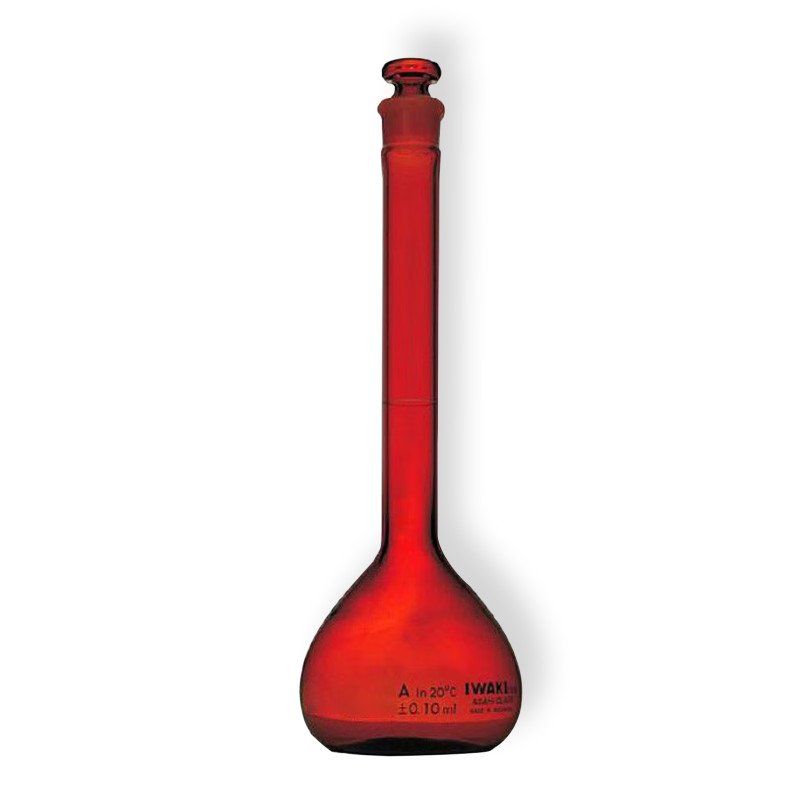 Volumetric Flask, With Glass Stopper, Coating Amber, Class A, 25 ml